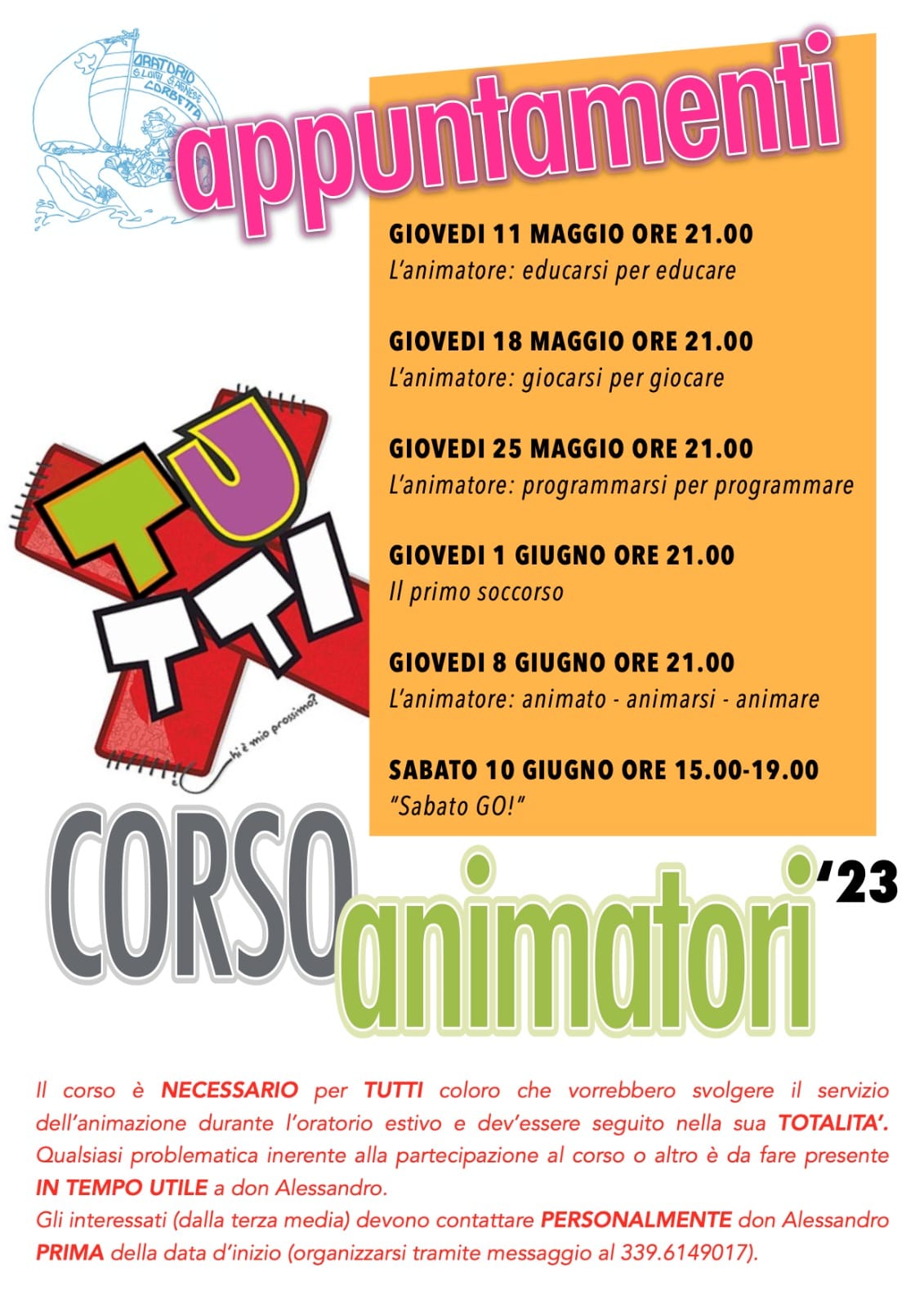 Corso animatori 2023 - Parrocchia S. Vittore